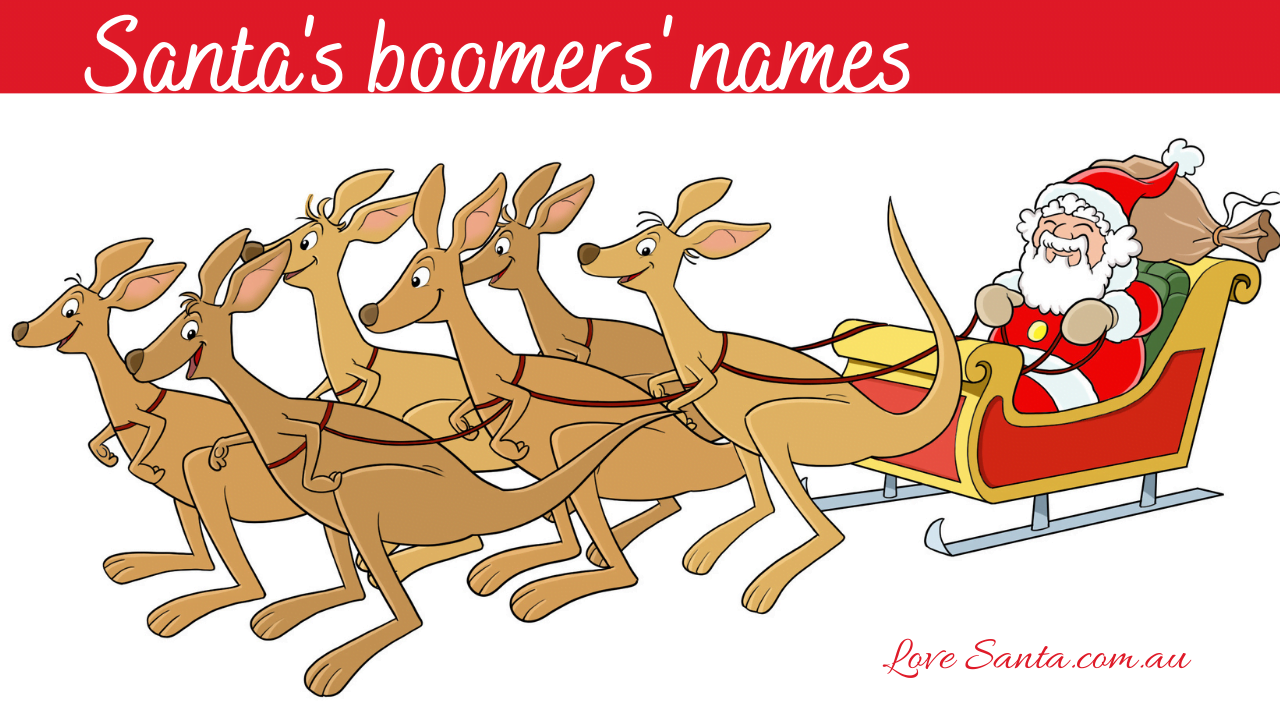 Names of the six white boomers | Love Santa