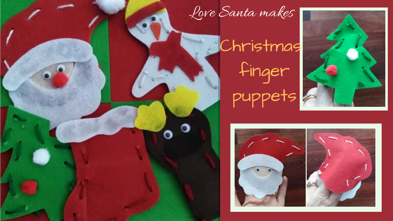 Making Christmas finger puppets | Love Santa