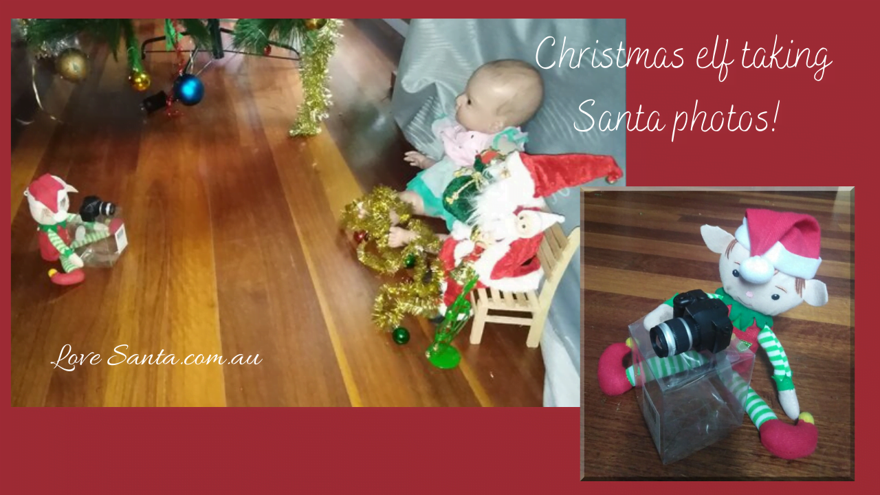 Elves taking Santa photos | Love Santa